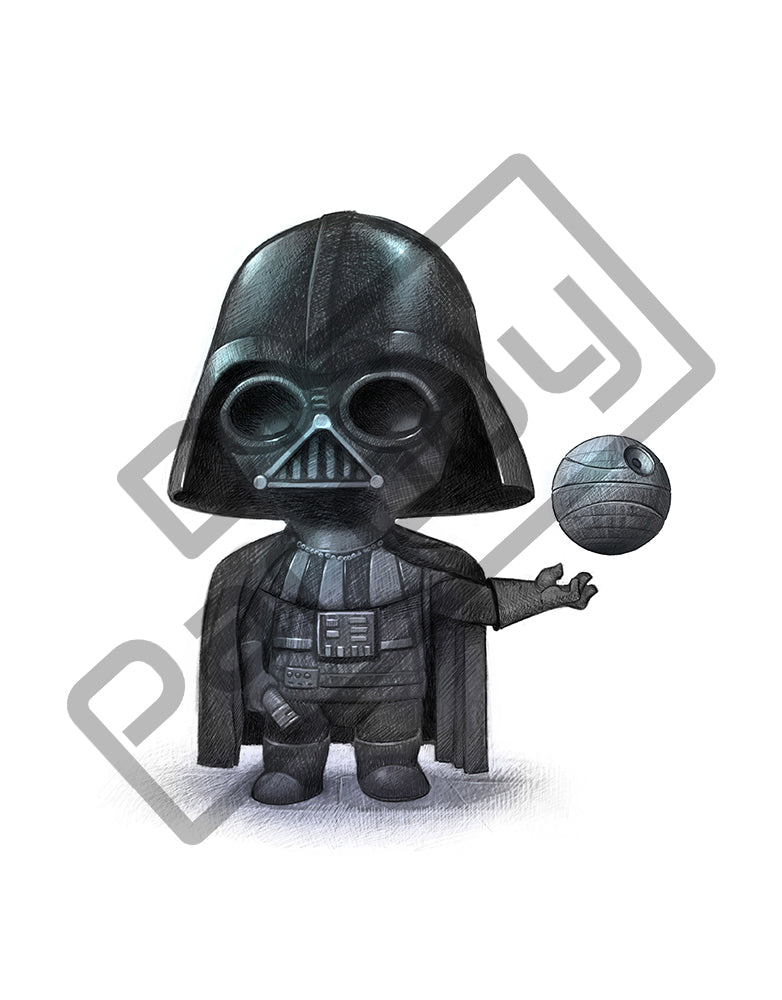 Baby Darth Death Star – Bucket Art