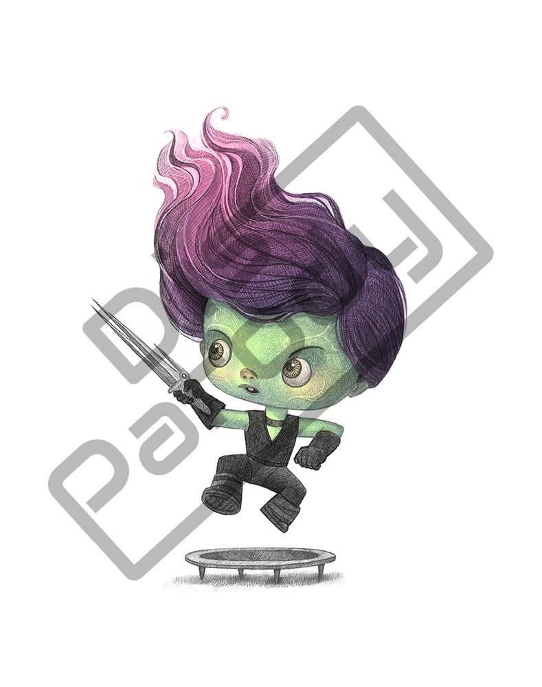 Baby Gamora – Bucket Art