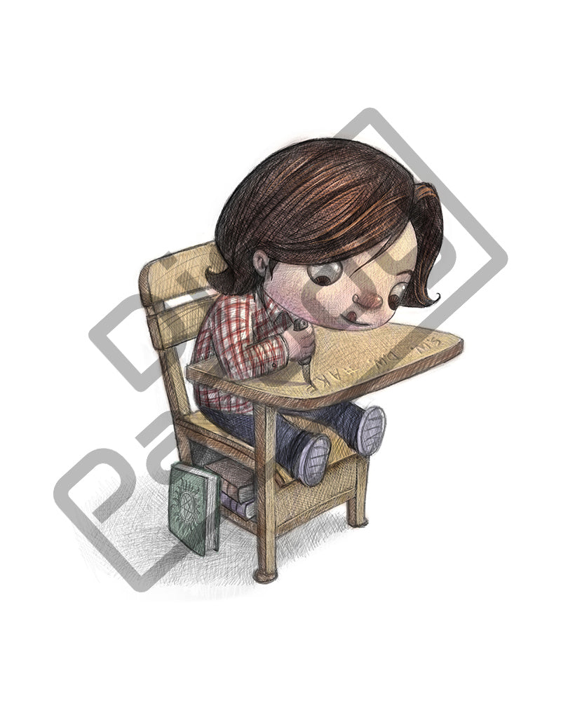 Silly Sam Winchester – Bucket Art